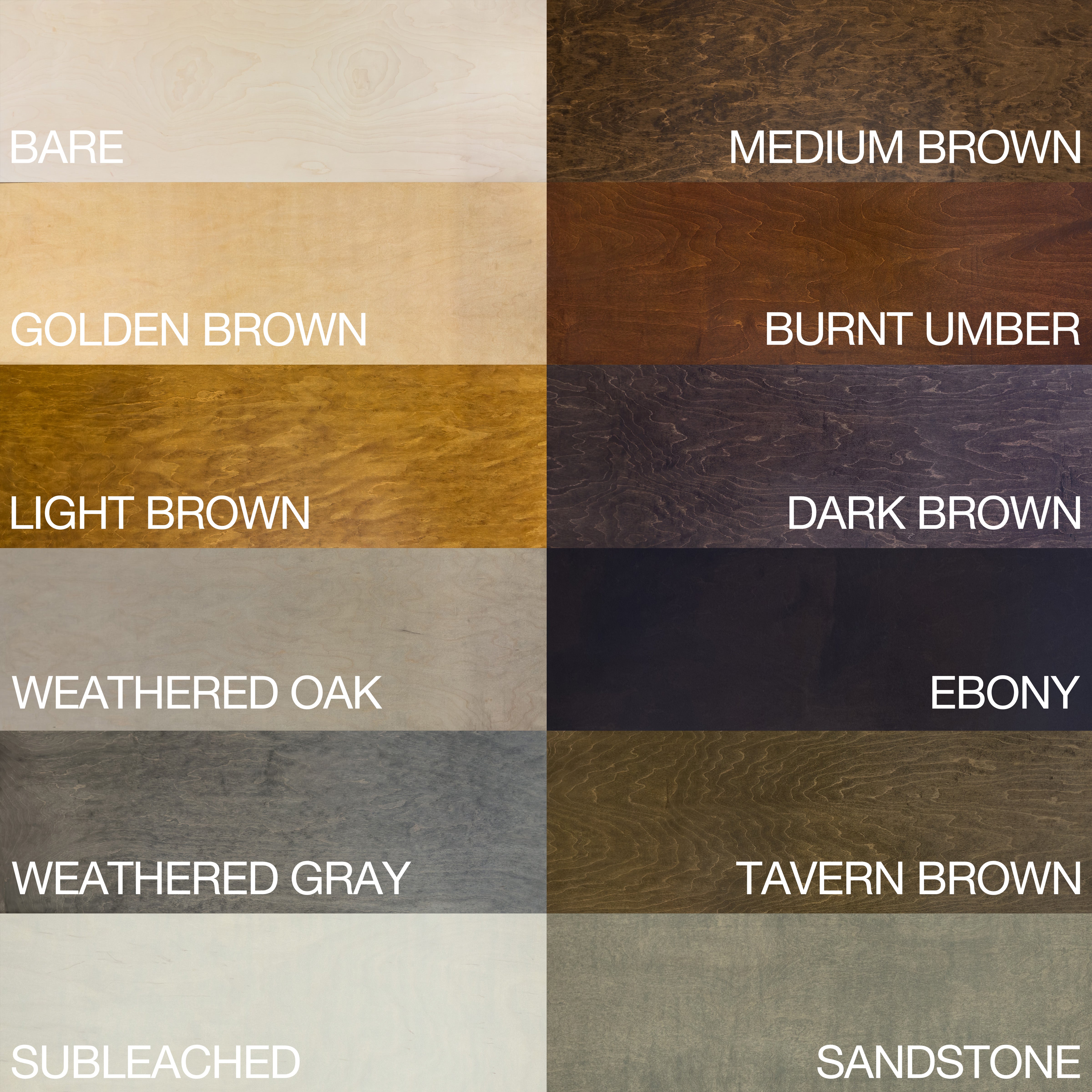 Maple Finish Samples for Shelves | Lyons Crafted