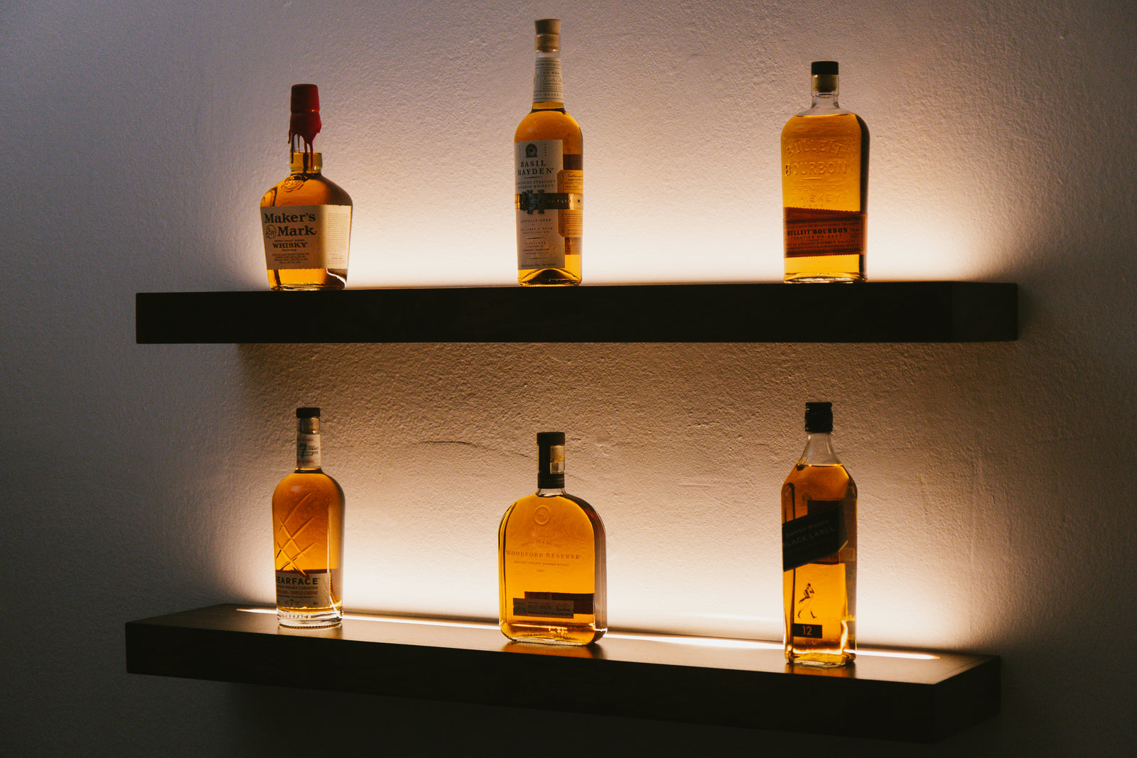 Maple LED Floating Shelf - Modern