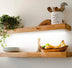 Knotty Pine LED Floating Shelf - Rustic